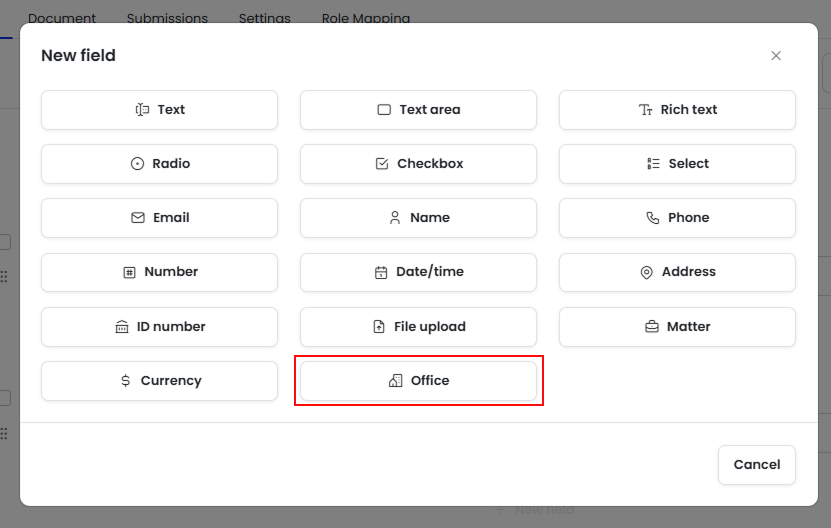 How to Add an Office Field